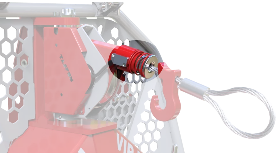 Forstseilwinde EGV 55 AHK - Einfache elektro-hydraulische Funksteuerung - Tajfun